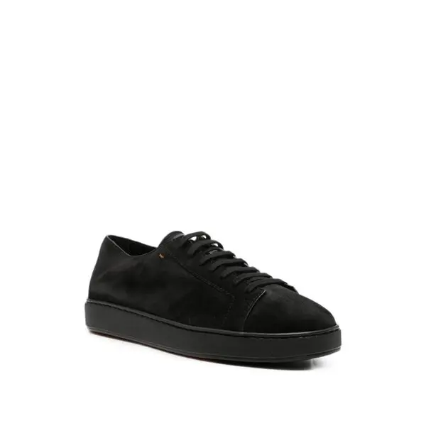Santoni Suede Lace-up Trainers
