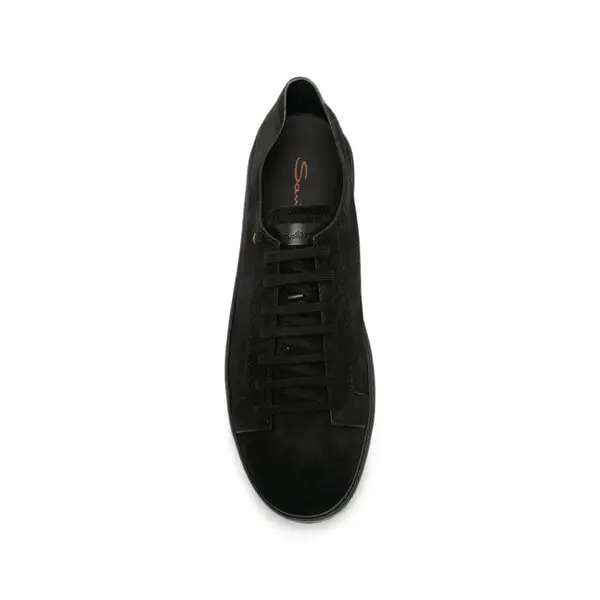 Santoni Suede Lace-up Trainers