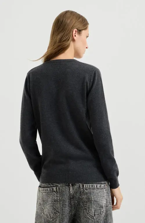 Brunello Cucinelli Cashmere Sweater With Monili