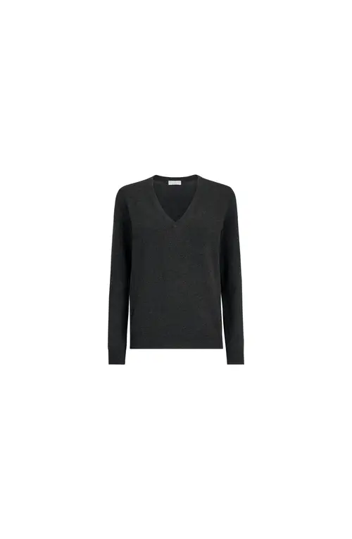 Brunello Cucinelli Cashmere Sweater With Monili - Lignite