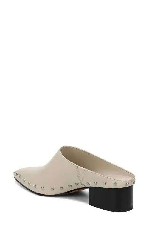 Vince August Studded Leather Mule - Moonlight