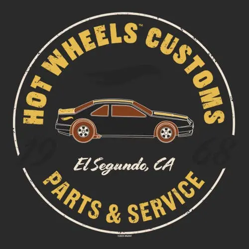 HOT WHEELS Customs Parts And Service Short Sleeve Graphic T-shirt - Charcoal