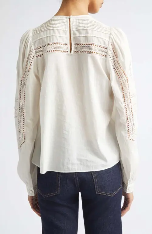Ulla Johnson Marlowe Long Sleeve Cotton Top