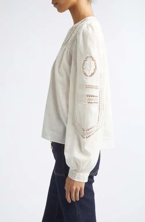 Ulla Johnson Marlowe Long Sleeve Cotton Top