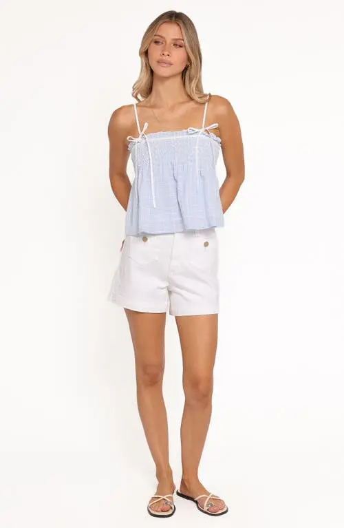 PETAL & PUP Mireille Gingham Babydoll Top