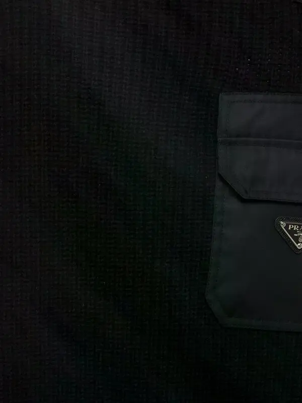 Prada Re-nylon Logo Plaque Sweater