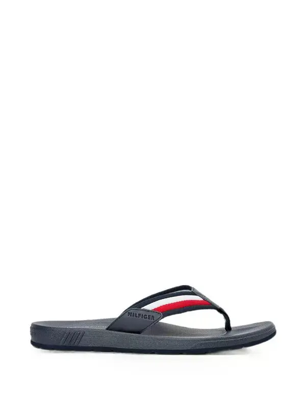 Tommy Hilfiger Stripe-detail Thong-strap Flip-flops