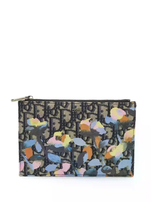 Dior X Alex Foxton 2019 Oblique Clutch Bag - Blue