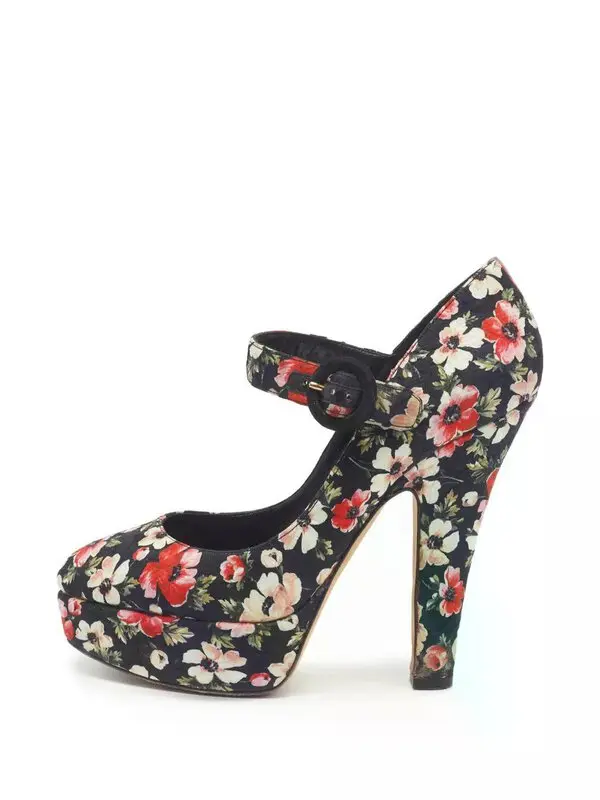 Dolce & Gabbana Floral Print Platform Pumps