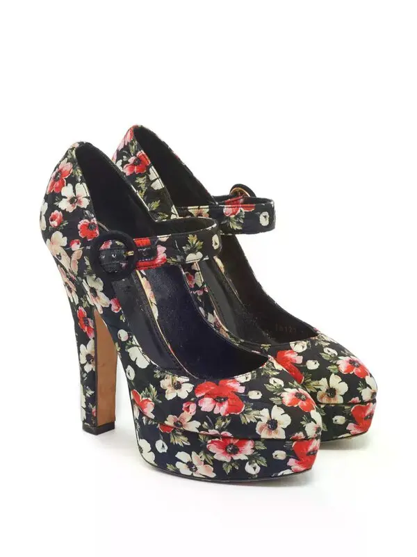 Dolce & Gabbana Floral Print Platform Pumps