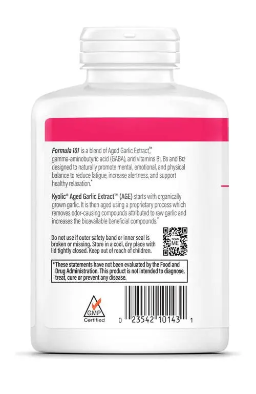KYOLIC Aged Garlic Extract Formula 101, Stress And Fatigue Relief