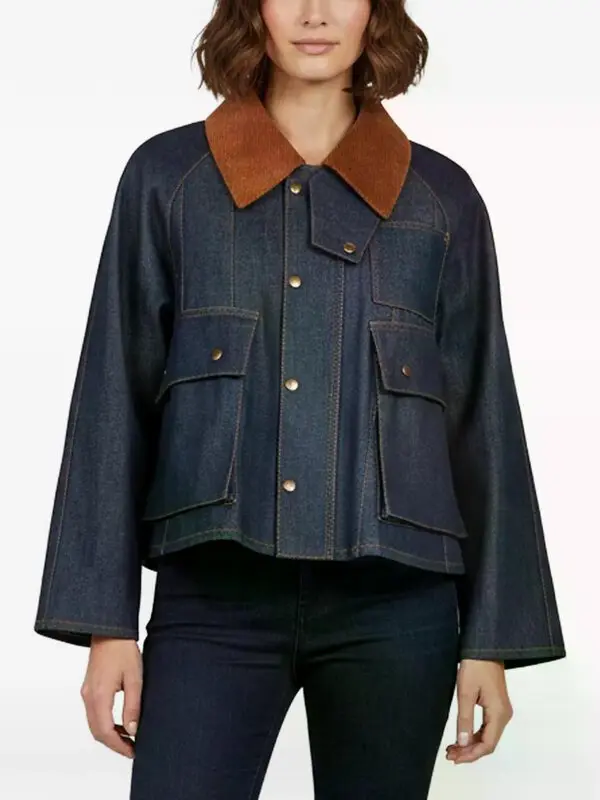 Loewe Corduroy-collar Denim Jacket