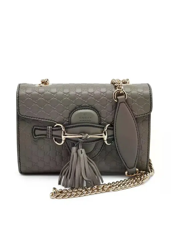 Gucci Emily Microguccissima Crossbody Bag - Grey