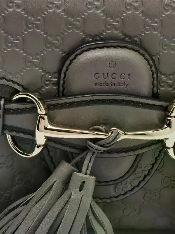 Gucci Emily Microguccissima Crossbody Bag - Grey