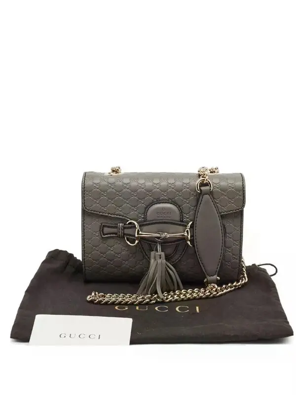 Gucci Emily Microguccissima Crossbody Bag - Grey