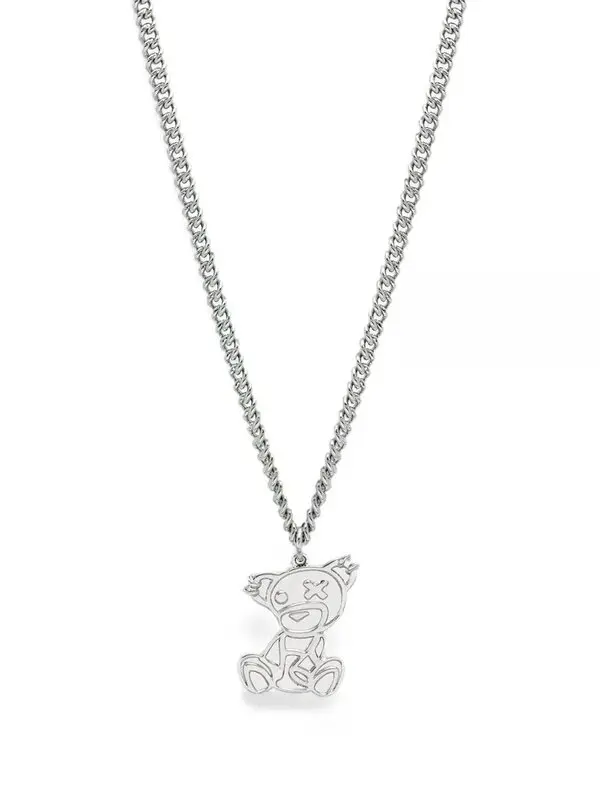 YOJ Curb-link Chain Necklace With Teddy Pendant