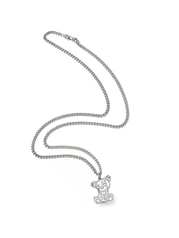 YOJ Curb-link Chain Necklace With Teddy Pendant