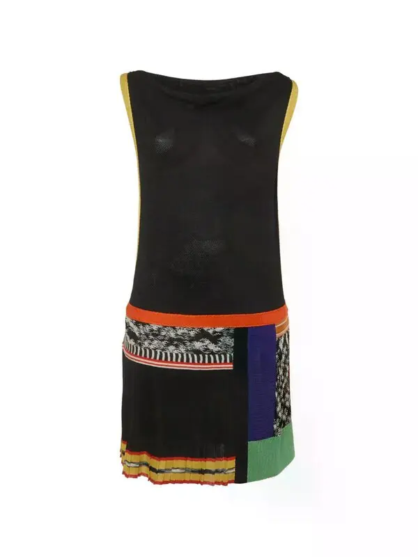 Missoni Panelled Sleeveless Mini Dress - Black