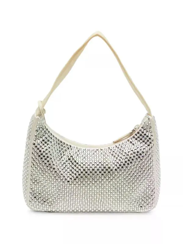 Prada Re-edition 2000 Crystal Shoulder Bag - Silver