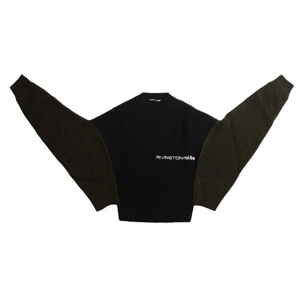 RIVINGTON ROI REBIS Green Knit Pullover