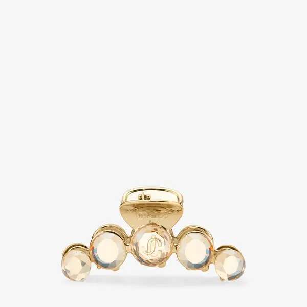 JIMMY CHOO Claw Hair Clip Gold-finish Crystal Claw Hair Clip