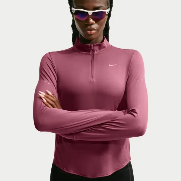 Nike Swift Dri-fit Uv 1/4-zip Running Top