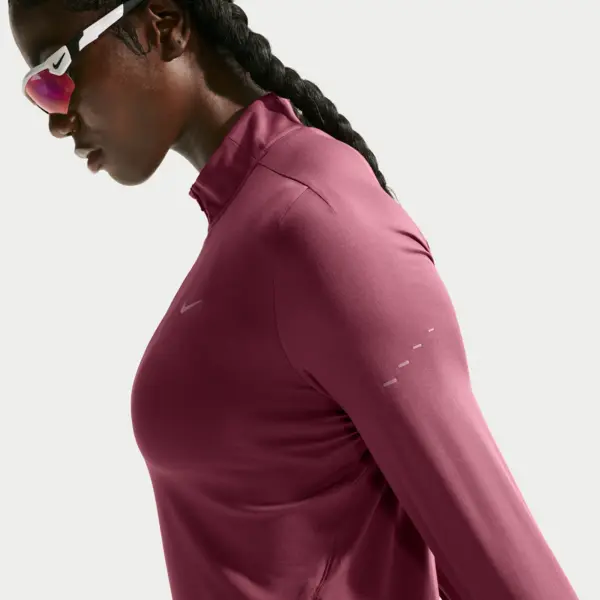 Nike Swift Dri-fit Uv 1/4-zip Running Top