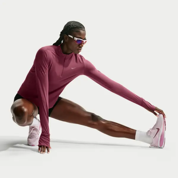 Nike Swift Dri-fit Uv 1/4-zip Running Top
