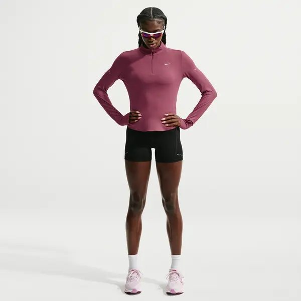 Nike Swift Dri-fit Uv 1/4-zip Running Top