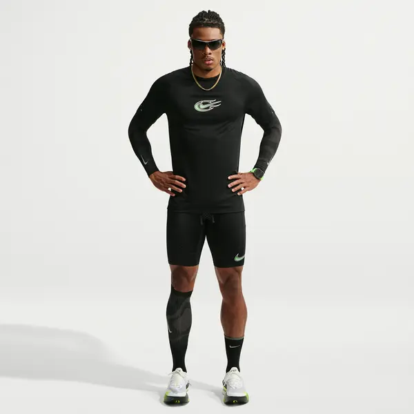 Nike Stride Dri-fit 1/2-length Running Tights - Black