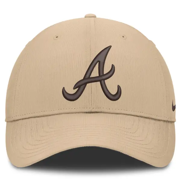 Nike Atlanta Braves Club Dri-fit Mlb Adjustable Cap - Brown