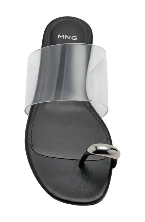 Mango Transparent Slide Sandal