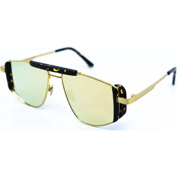 TAXXON EYEWEAR Five-o Havana Sunglasses - Gold