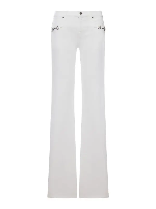 Gucci Flare Jeans With Decorative Hooks - Multicolor