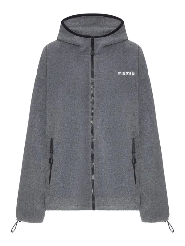 Miu Miu Technical Fleece Hoodie