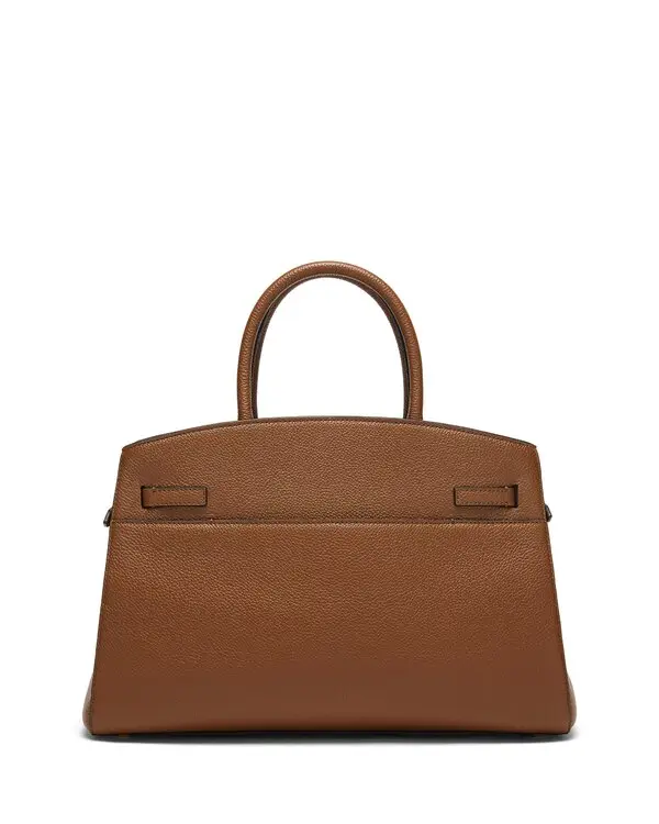 DEMELLIER The Midi Hudson Leather Top Handle Bag