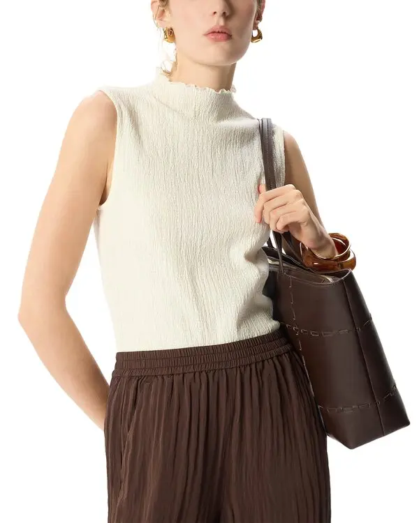 Whistles Textured Sleeveless Top