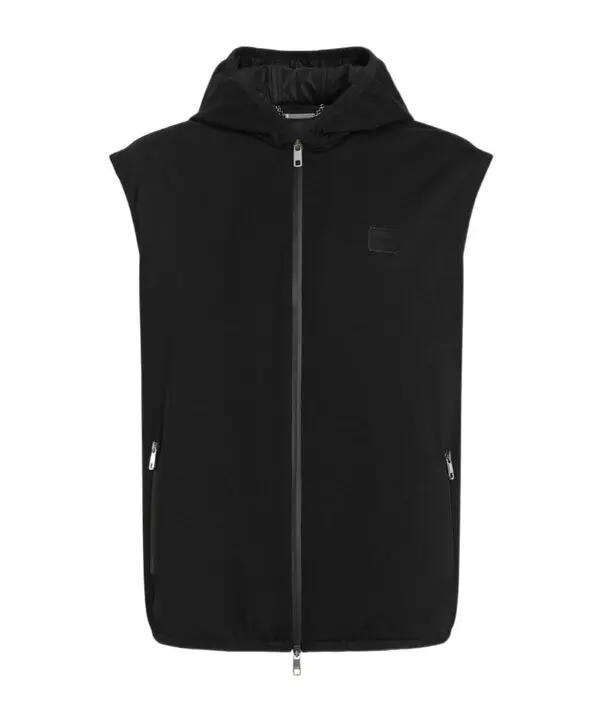 Dolce & Gabbana Technical-fabric Vest With Hood