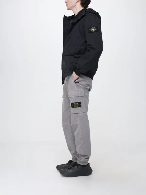 Stone Island Logo Patch Hooded Jacket