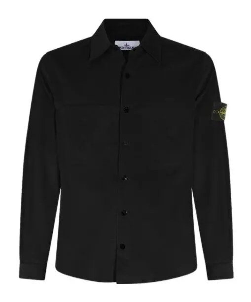 Stone Island Logo Patch Long Sleeved Shirt