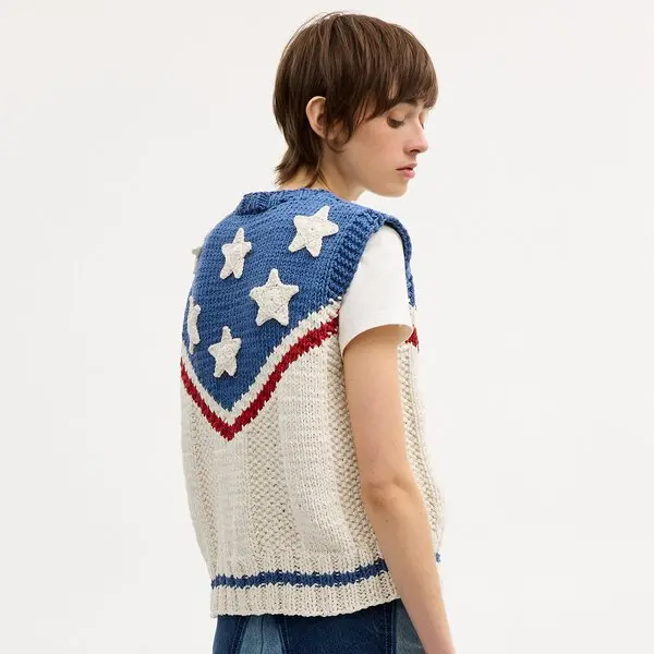 COACH American Star Sweater Vest