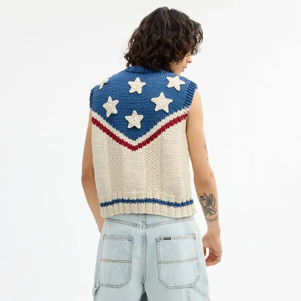 COACH Hand-knit American Star Sweater Vest