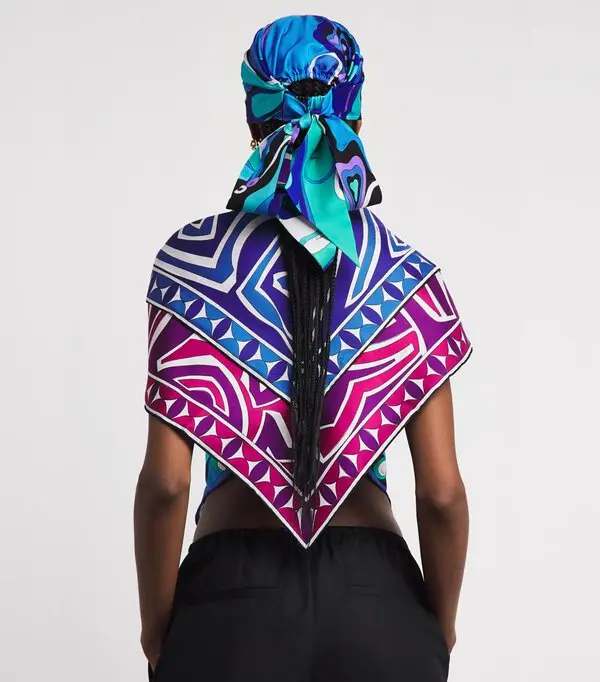 Emilio Pucci Silk Labirinto Scarf