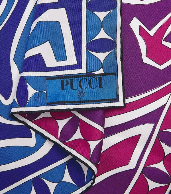 Emilio Pucci Silk Labirinto Scarf
