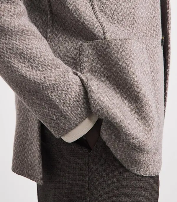 LARDINI Virgin Wool Knitted Blazer