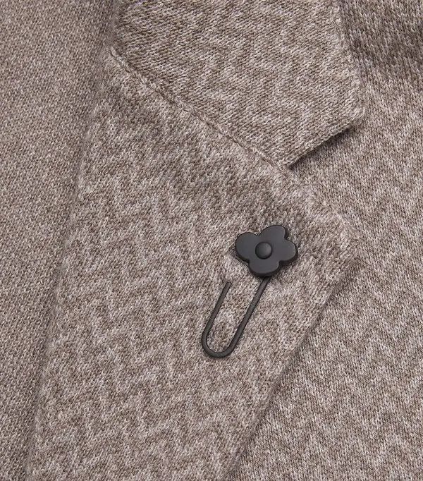 LARDINI Virgin Wool Knitted Blazer