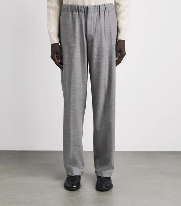 LARDINI Stretch Virgin Wool Trousers