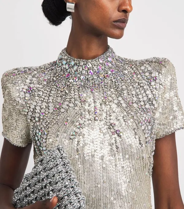 Jenny Packham Embellished Mini Dress