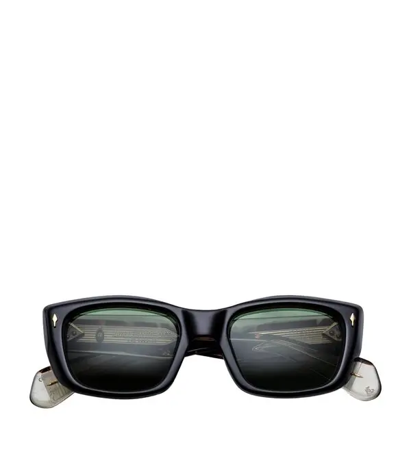 JACQUES MARIE MAGE Corniche Rectangle Sunglasses - Green