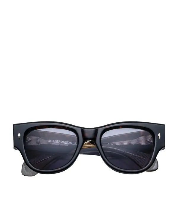 JACQUES MARIE MAGE Chelsea Tortoiseshell Sunglasses - Black